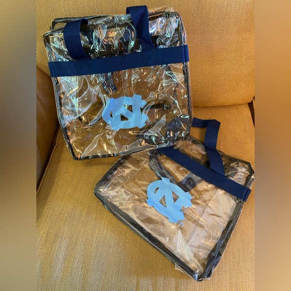 Bags | Clear Stadium Approved Tote Bag Unc Logo | Poshmark